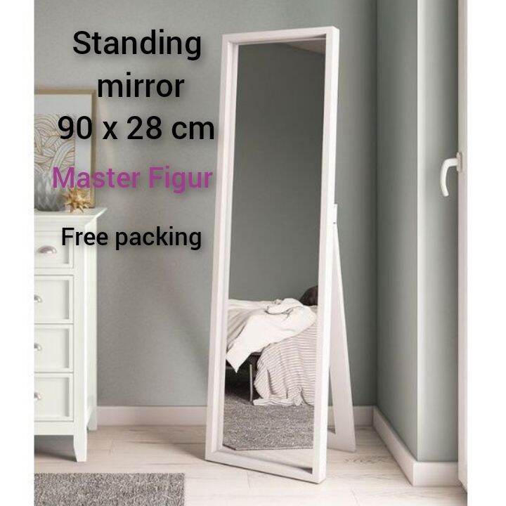 Kaca Cermin Standing / Kaca Berdiri 90 x 29 cm Bukan Full Body | Lazada ...