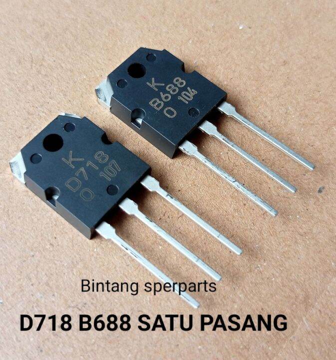 (SATU PASANG) TRANSISTOR D718 B688 TR D718 ORIGINAL TRANSISTOR B688 ...