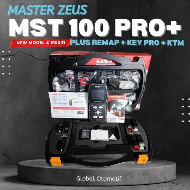 Scanner Motor Injeksi Master Zeus Mst 100pro Alat Service Universal Dilengkapi Remap Key 