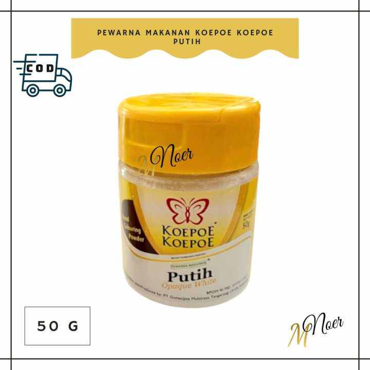 Pewarna Makanan Koepoe Koepoe Putih, Kopoe Koepoe Pewarna Putih 50gr ...