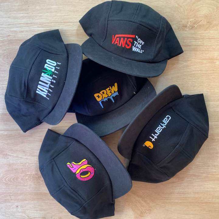 Embroidered Five Panel Cap | Lazada PH