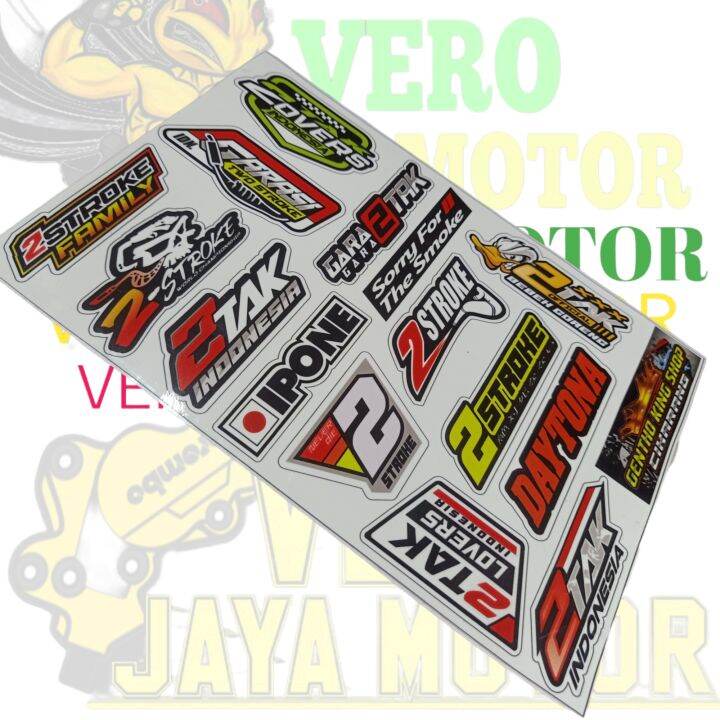 STICKER PACK SETIKER 2 TAK 2 STROKE HARGA SEPAKET | Lazada Indonesia