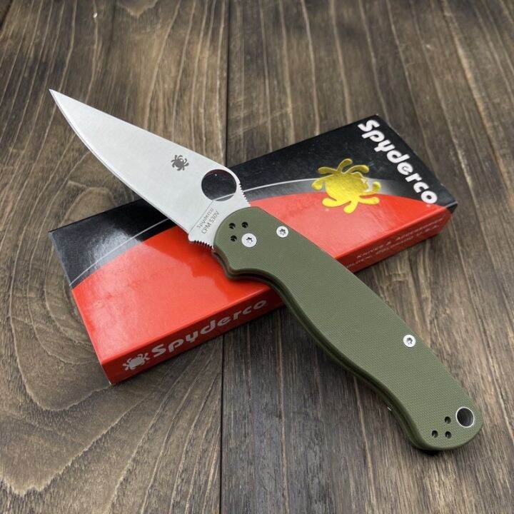 มีดพับ Spyderco C81 GP2 Stainless Steel S30V ระบบ Liner lock Folding knife | Lazada.co.th