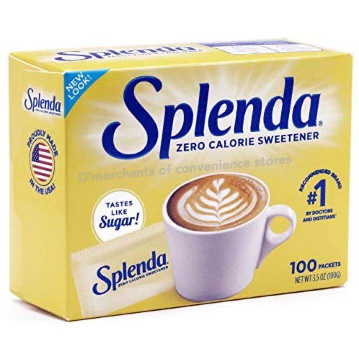 SPLENDA Zero Calorie Sweetener, Single-Serve Packets 100s | 100g | Lazada