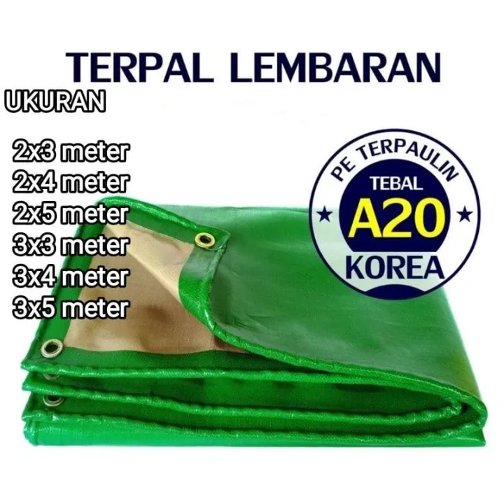 Terpal Tenda Plastik Serbaguna Type Ketebalan A15 A20 Ukuran 2x3 2x4 ...