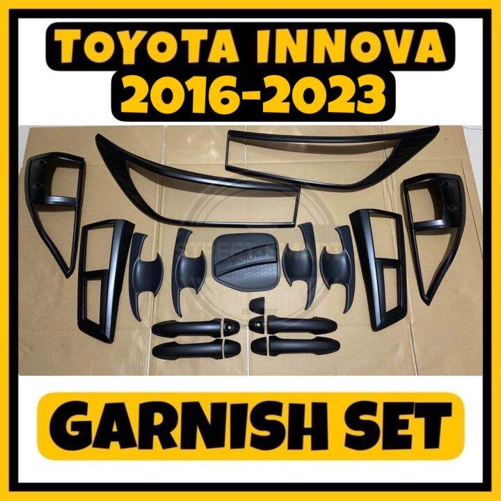 TOYOTA INNOVA 2016-2023 GARNISH SET (MATTE BLACK) | Lazada PH