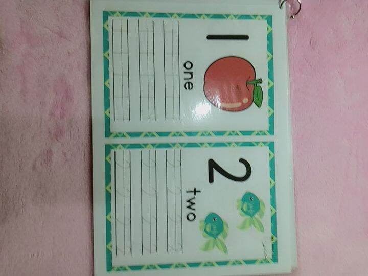 Reusable A4 Size Laminated Number 1-10 Tracing Worksheets for Beginners ...