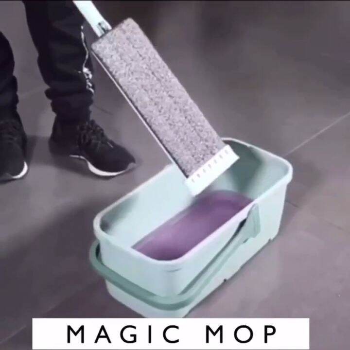 MAGIC MOP Lantai 360 Rotation SELF WASH SQUEEZE DRY FLAT MOP MAGIC MOP ...