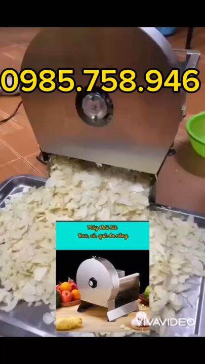 Máy thái bắp cải tím làm salat, Thái rau củ quả 100% inox đẹp, bền ...