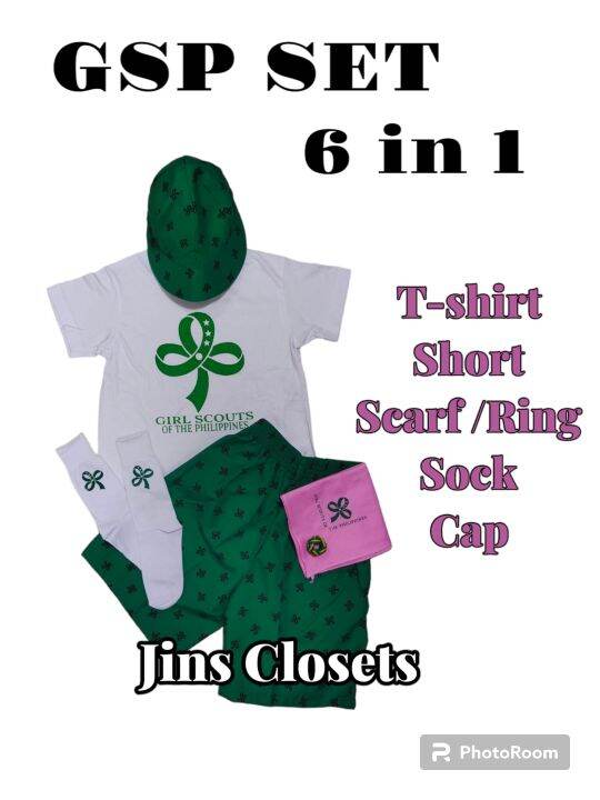 GIRL-SCOUT SET 6 IN 1 // SCOUTING UNIFORM (KID SIZE ) | Lazada PH