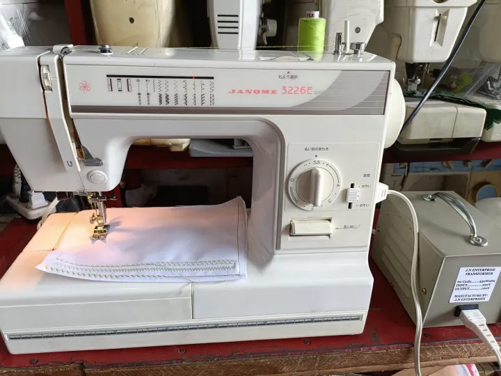 Japan surplus sewing machine heavy duty automatic pushbutton operate ...