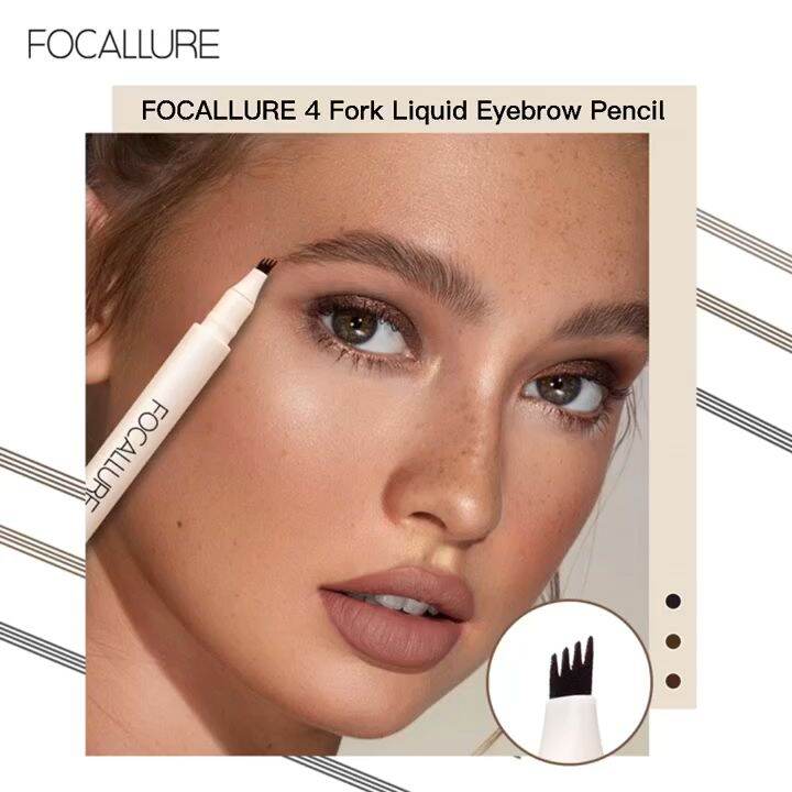 FOCALLURE FA161 Fluffmax Tinted Brow Ink Pen Four-Head Bifurcation ...