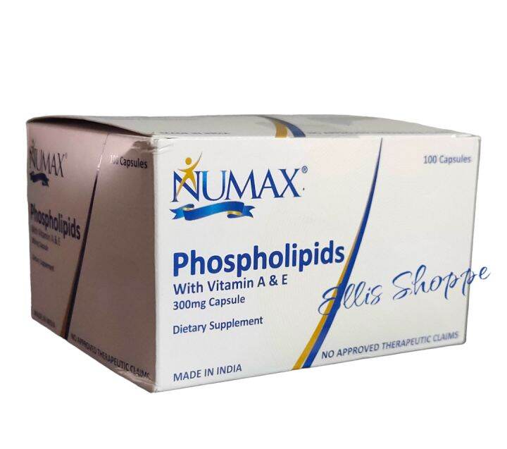Numax Phospholipids w/ Vitamin A & E 300mg Dietary Supplement 100 ...