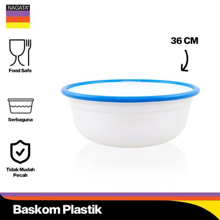 baskom plastik nagata 36 cm kombinasi 816 | Lazada Indonesia