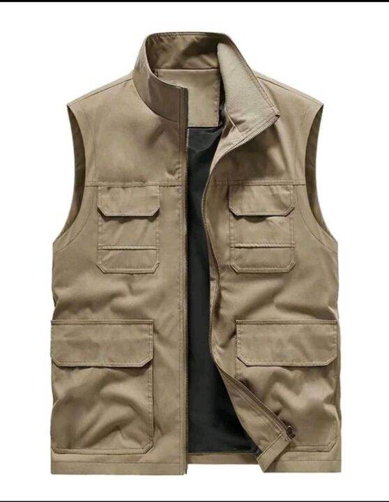 jaket rompi outdoor/rompi dinas kantor dan lapangan/rompi motor pria ...