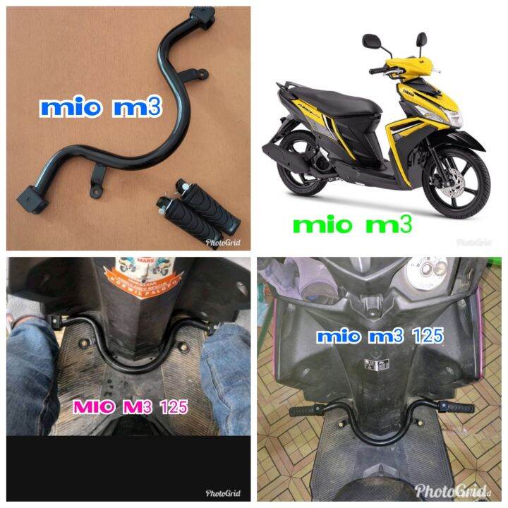Footstep Motor MIO M3 Pijakan Kaki Depan Pancikan Bustep Karet Besi Bar step Pangkon Postep ...