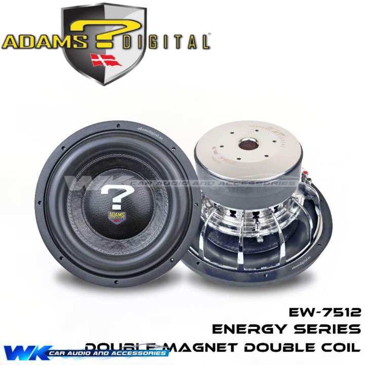 ADAMS DIGITAL ENERGY SERIES HIGH POWER 12” DOUBLE VOICE COIL DOUBLE ...