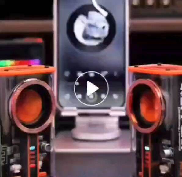 K07 Mecha Wireless Bluetooth Speaker Cyberpunk Subwoofer TWS 3D Surround Audio Rhythmic Lamp ...