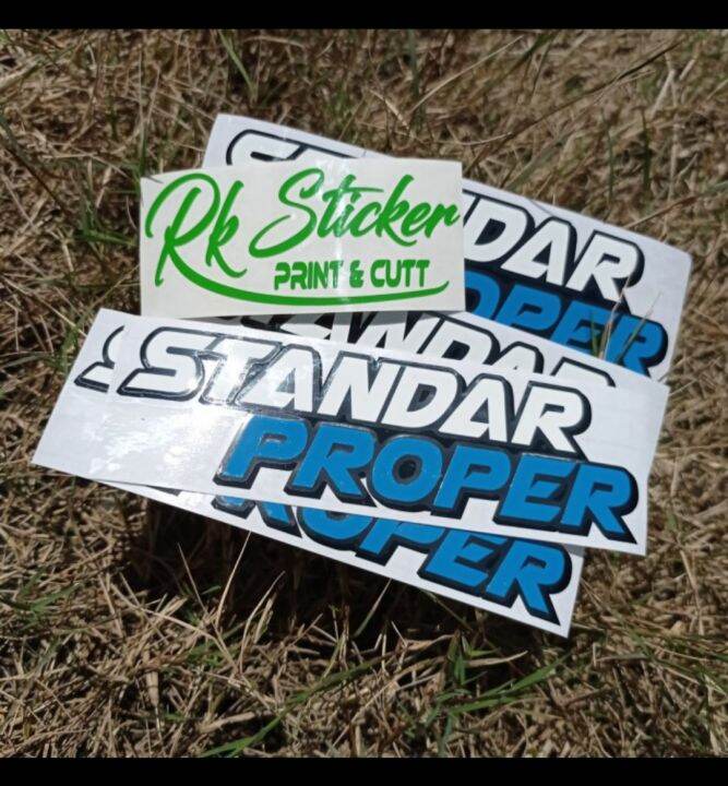 STIKER STANDAR PROPER STICKER CUTTING MOTOR VIRAL | Lazada Indonesia