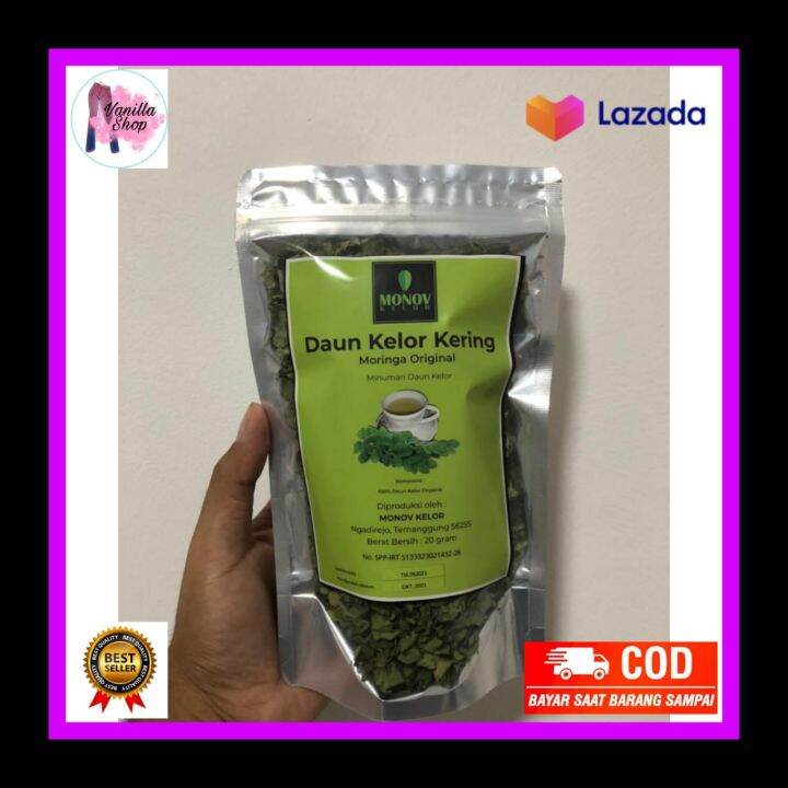 Teh Daun Kelor Kering 20 gr 100% ORIGINAL | Lazada Indonesia