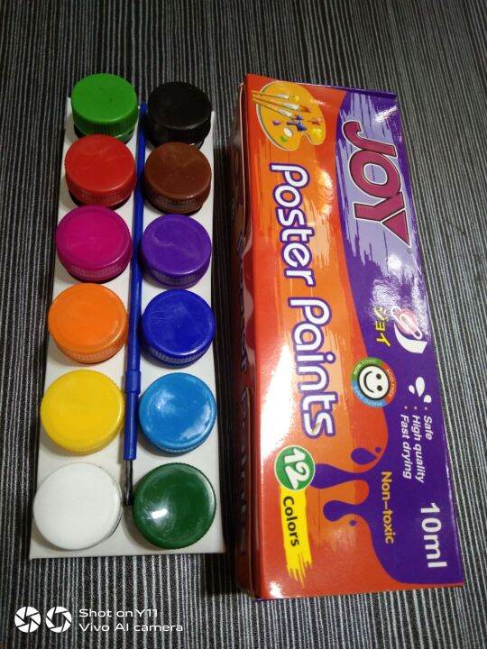 Joy Poster Paints 10ml Set of 12's | Lazada PH