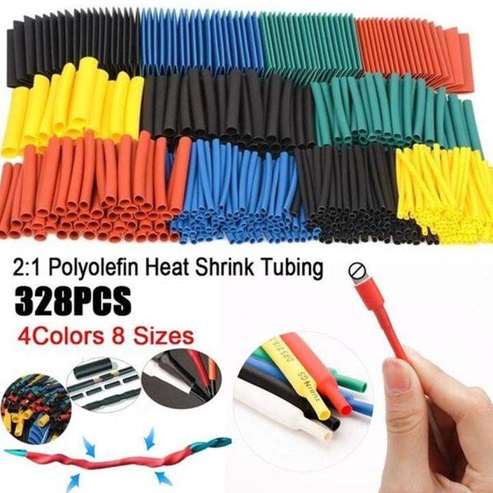 328pcs Set Heat Shrink Tubing Insulation Shrinkable Polyolefin Plastic ...