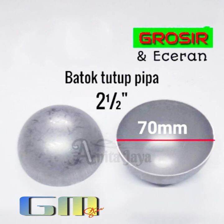 5 Pcs Batok Tutup Pipa besi 2,5 inch Dua Setengah in Ornamen Pagar ...