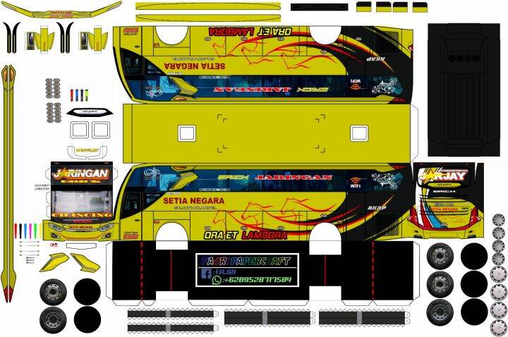 lembaran papercraft bus | Lazada Indonesia