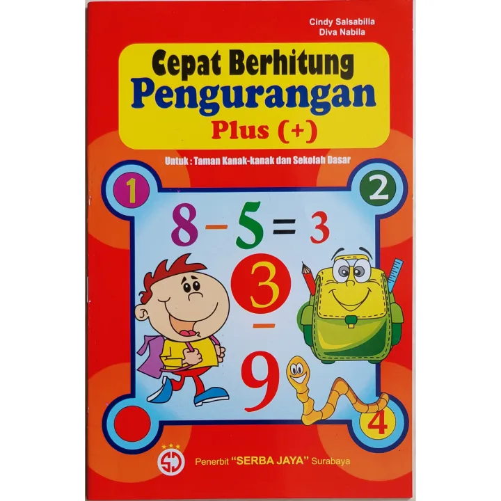 Buku Anak Cepat Berhitung Pengurangan Plus untuk TK SD Serba Jaya ...
