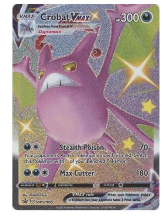 Crobat VMAX - SWSH099 - Shiny Promo Pokemon Sword & Shield Promos ...