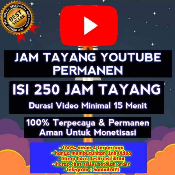 Paket Youtube Jam Tayang Permanent ( Durasi 15 Menit ) | Lazada Indonesia