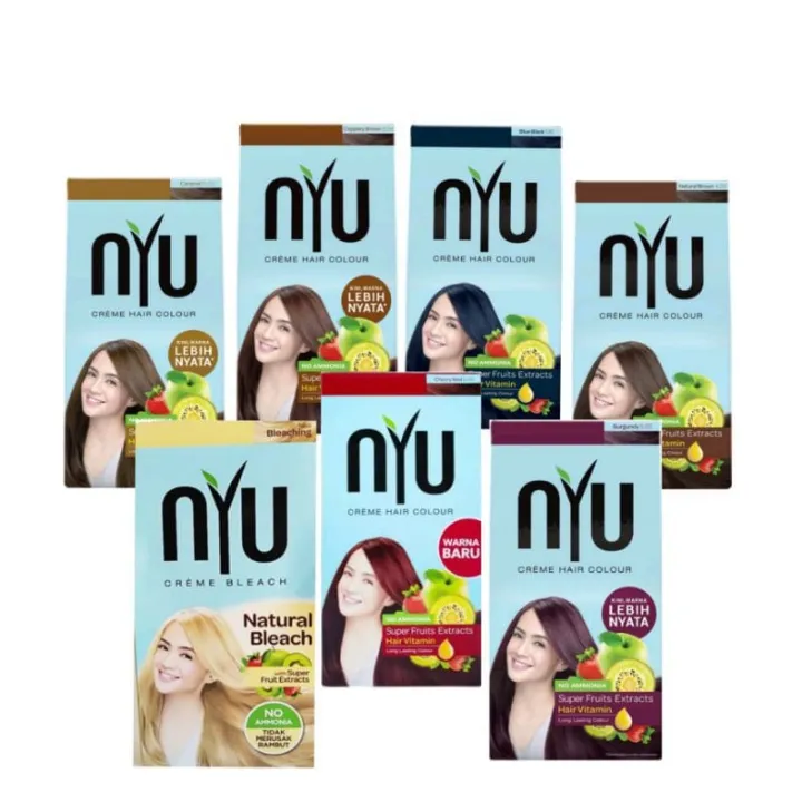 NYU Hair colour Sachet - Nyu Henna Shampoo Sachet | Lazada Indonesia