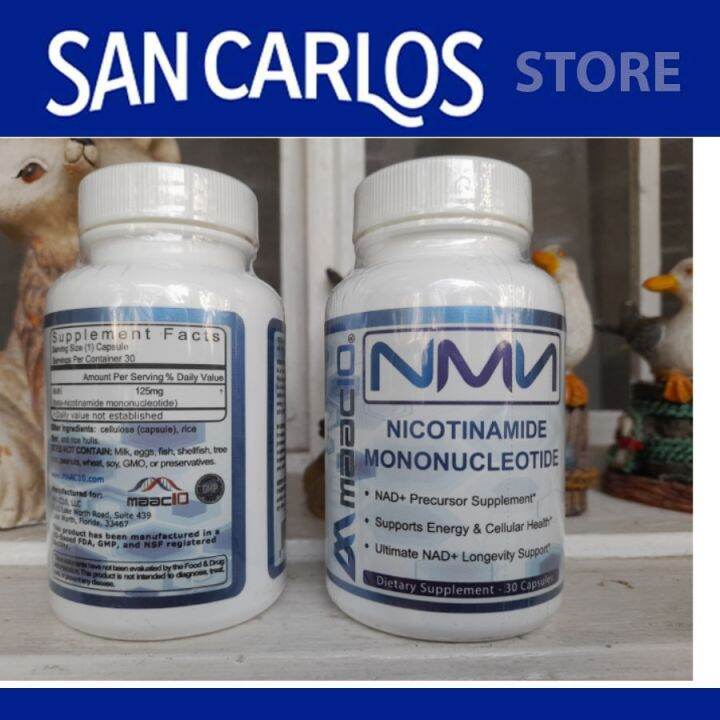 MAAC10 NMN Real Nicotinamide Mononucleotide Supplement, NMN 125 mg/30 capsules | Lazada PH