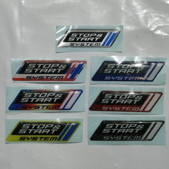 Stiker Timbul Stop & Start Sistem Ukuran 6x2 | Lazada Indonesia