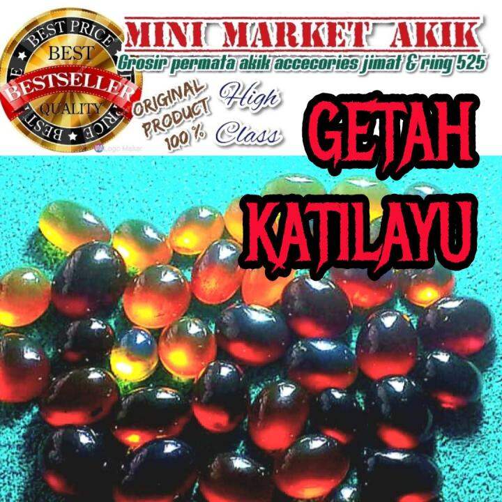 Batu getah katilayu merah super / akik amber katilayu giwang redish ...