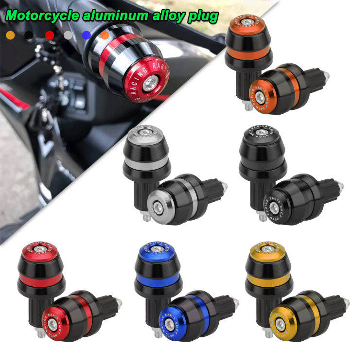 1 Pair Universal Motorcycle Motorbike Aluminum Handlebar cnc Bar End ...