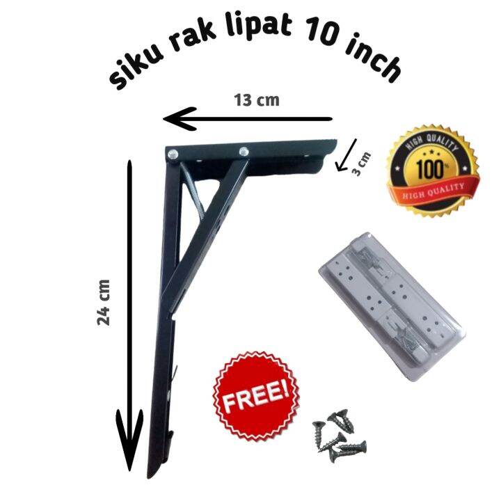 siku lipat mika 10"inch per engsel Ambalan rak melayang , sudut besi ...