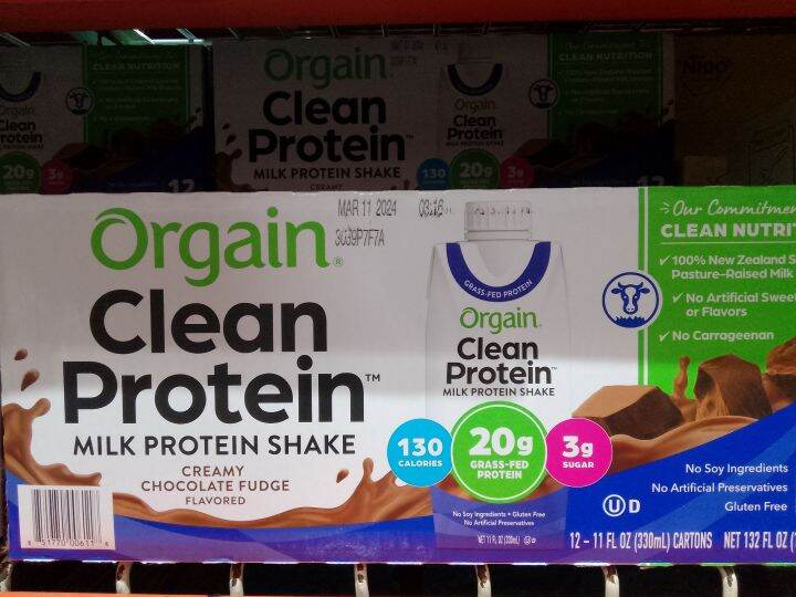 ORGAIN CLEAN PROTEIN GRASS-FED CHOCO SHAKE 330ML/12PCS | Lazada PH