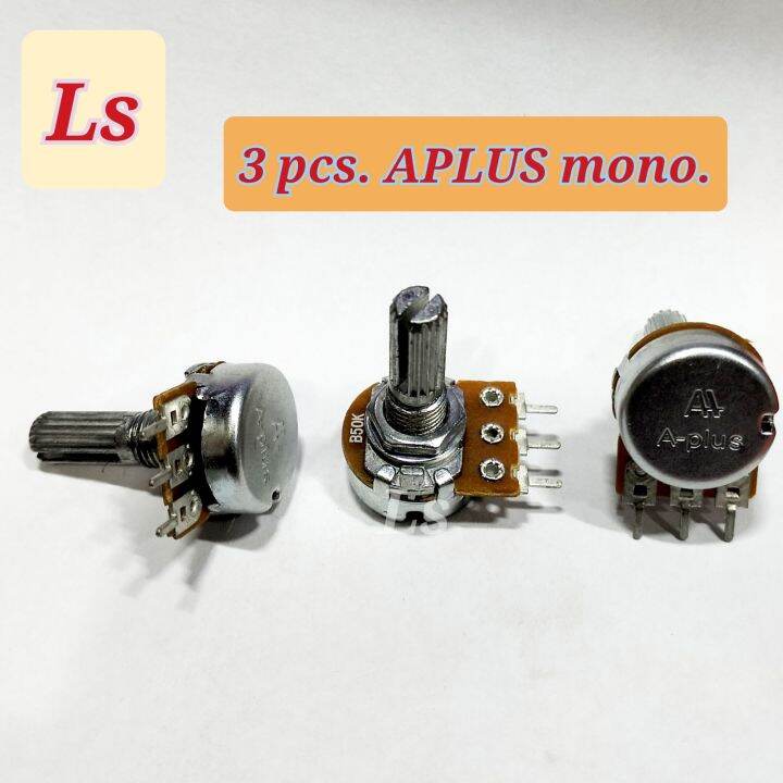 Potensio mono A-plus 50k ( 3 pcs ) potensio spiker aktif ,power tone ...