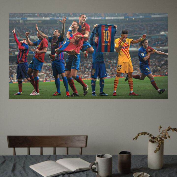 POSTER DINDING SELEBRASI ICONIC BARCELONA, POSTER BOLA | Lazada Indonesia