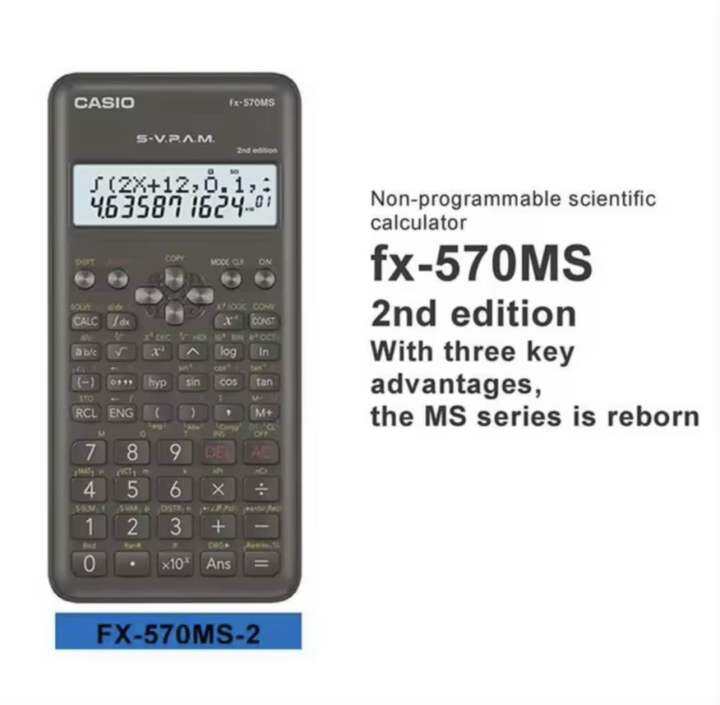 Saintifik Scientific Calculator Kalkulator FX-570EX FX570MS 1st and 2nd Edition (Ready Stock ...