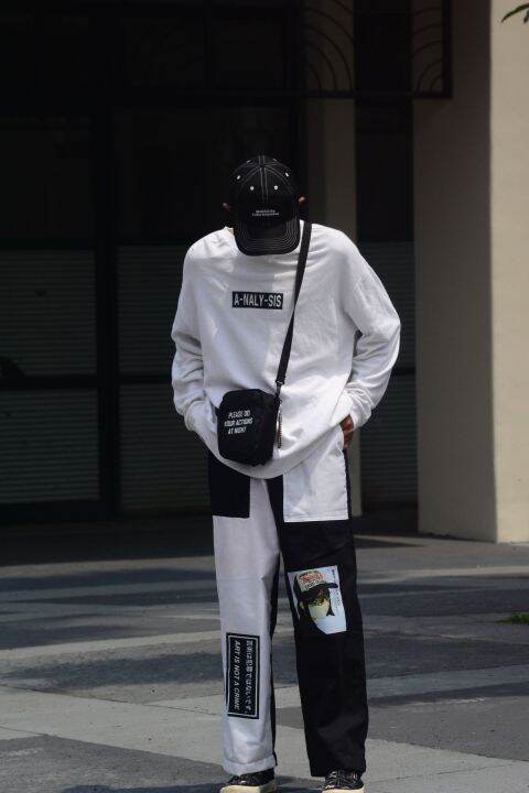 (Celana OverSize) Black White Pants Sicko Japan | Lazada Indonesia