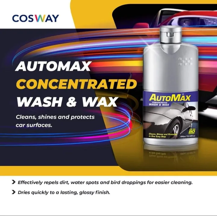 AutoMax Concentrated Wash & Wax | Lazada