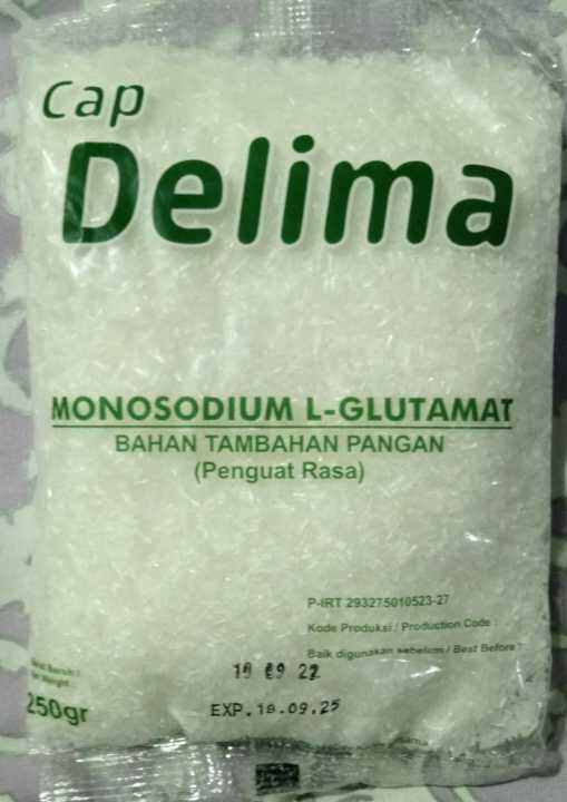 10pcs MSG Delima Monosodium Glutamate/MSG Cap Delima 250gr/250 gram ...