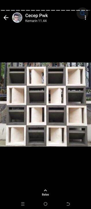 roster beton minimalis motif NAKO LB2,pentilasi udara,kombinasi ...