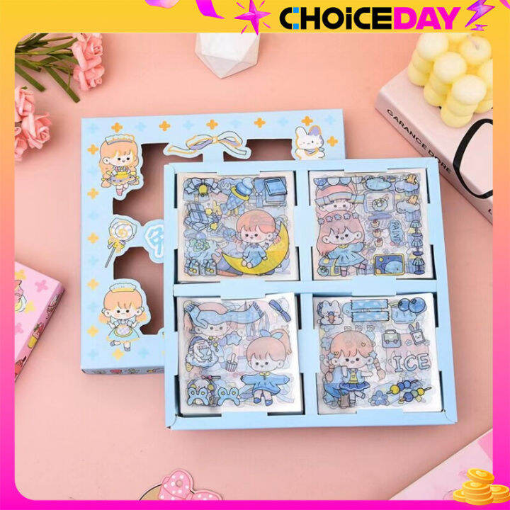 100pcs in box Cartoon cute handbook stickers unisex gift ideas for kids ...