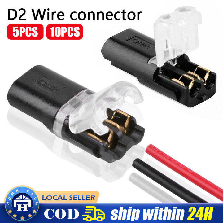 5/10Pcs 2 Pin Way Plug Wire Cable Snap Connectors Car Waterproof ...