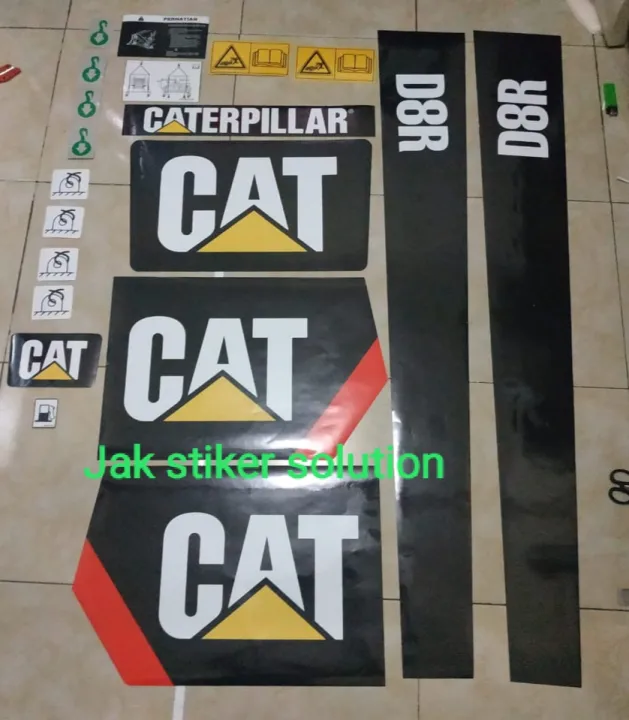 Stiker Cat D8R Caterpillar Sticker Alat berat Dozer | Lazada Indonesia
