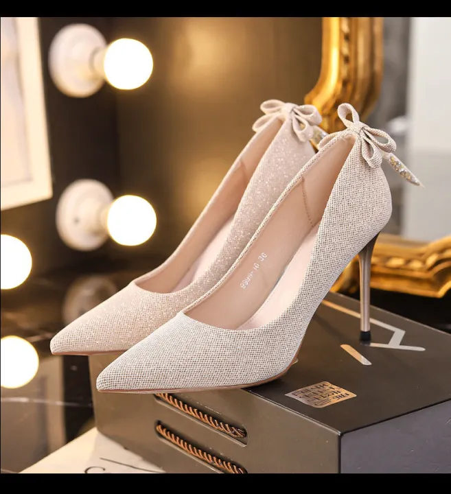 Pretty Annie รองเท้าส้นสูง รองเท้าส้นสูงแฟชั่น รองเท้าส้นสูงหัวแหลม ...