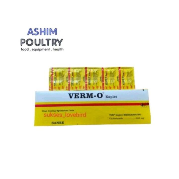 Verm-O kaplet obat cacing sapi dan kambing | Lazada Indonesia
